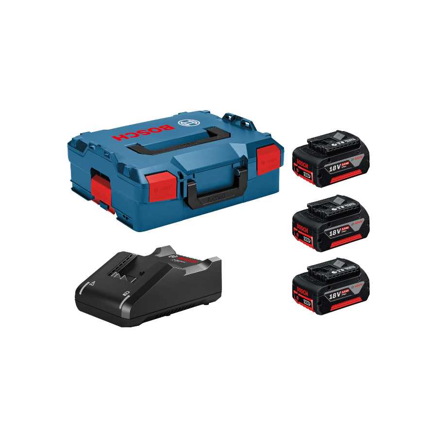 BOSCH SET BATERIJA 18V 3xGBA 5.0 Ah + GAL1840Lbox - Aku-program | Ecomex DOO Čačak