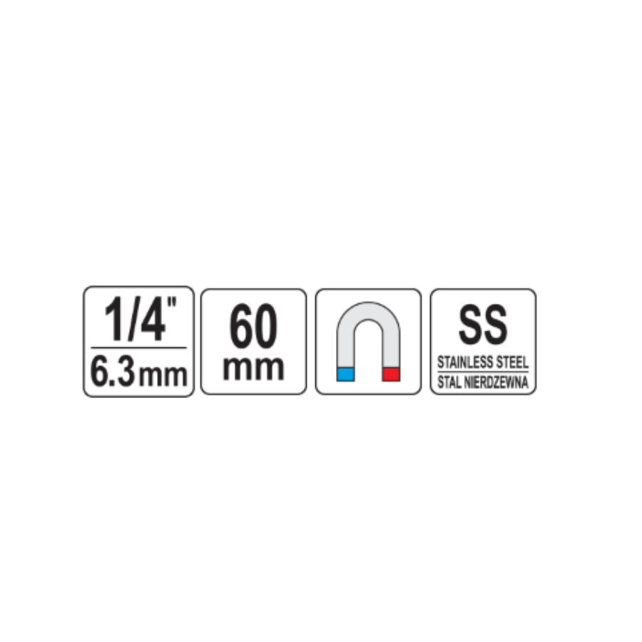 YATO MAGNETNI DRŽAČ UMETAKA 1/4" 50 mm - YATO | Ecomex DOO Čačak