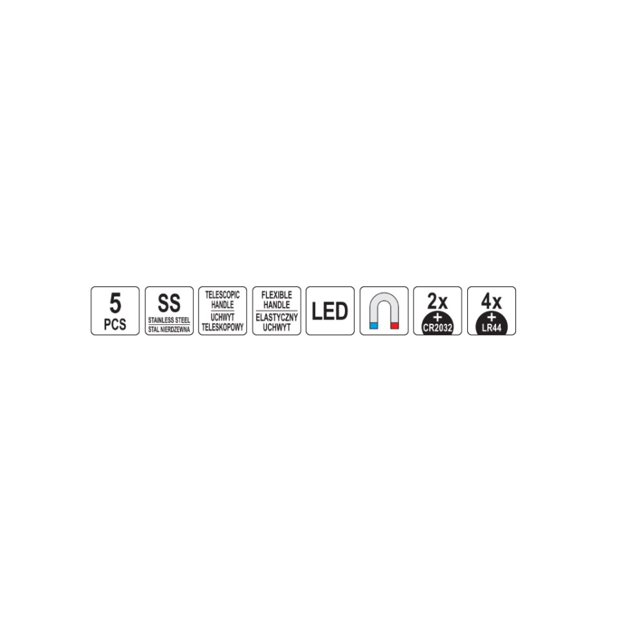 YATO SET MAGNET-TELESKOPSKI ZA POPRAVKU 5DELOVA - YATO | Ecomex DOO Čačak