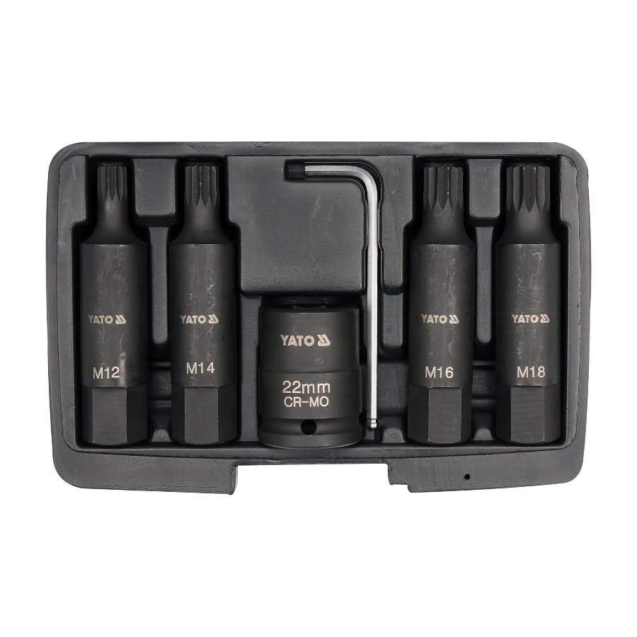 YATO SET NASADNIH 3/4" TX M12-M18 impact DUGI - Nasadni ključevi ...